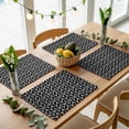 Geometric Placemats for Dinning Table Set of 6, Modern Abstract Lines ...