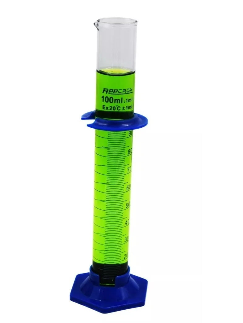 Probeta De Vidrio Graduada de 100 ml Base Hexagonal | Walmart en línea