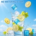 400 Pack Reusable Ice Cubes For Coolers Drinks Plastic Cubed Packs ...