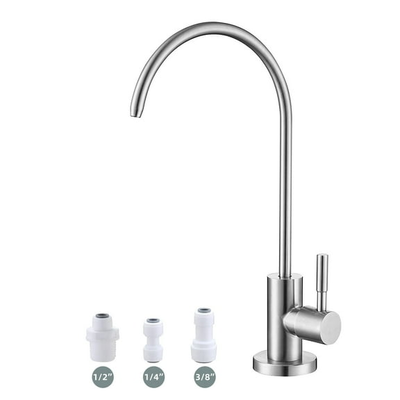 Brushed Nickel Drinking Water Faucet for Reverse Osmosis Systems, Lead ...