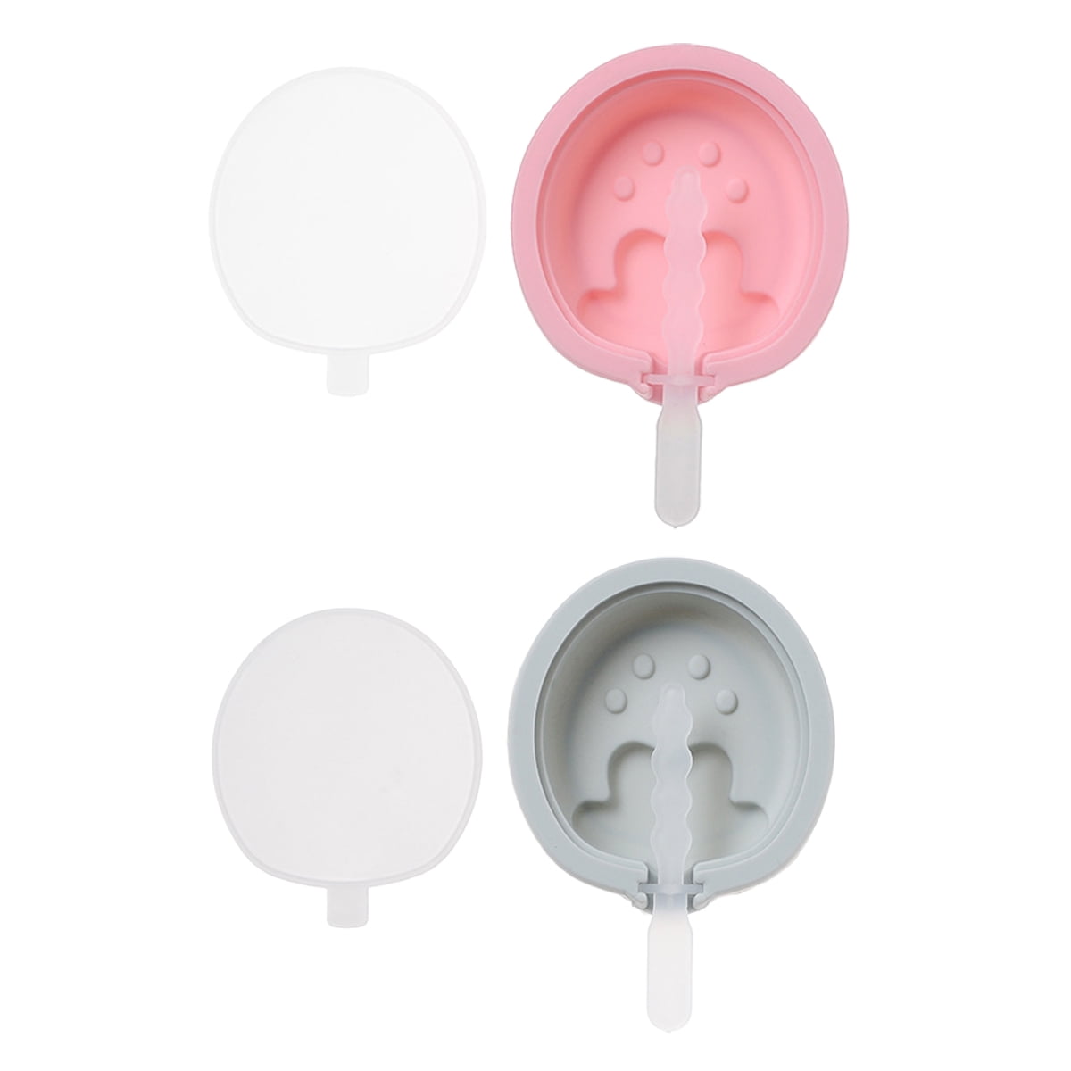 2 pieces silicone Popsicle Popsicle mold with lid Popsicle mold ...