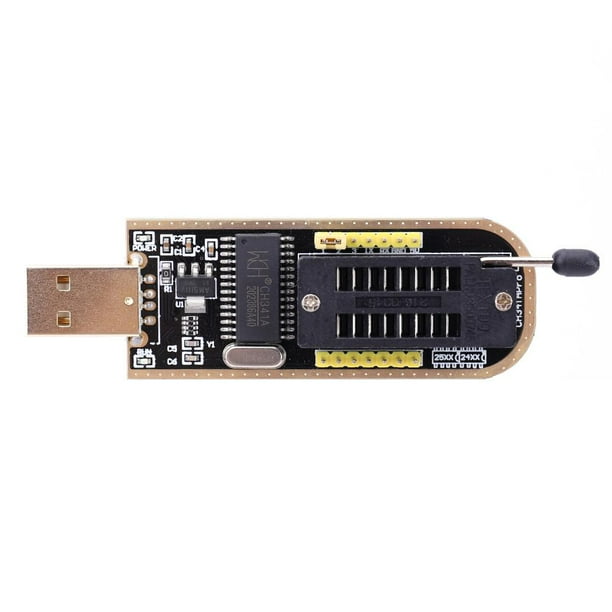 2 uds. Programador CH341A 24 25 Serie USB 8 PIN/16PIN EEPROM Flash BIOS BIOS | Bodega Aurrera en ...