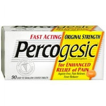 Percogesic Extra Strength Pain Reliever - 60 Ct Tablet for Joint, Back ...
