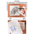 6 Pcs Zoos Theme Art Templates Drawing Stencils Templates Painting ...