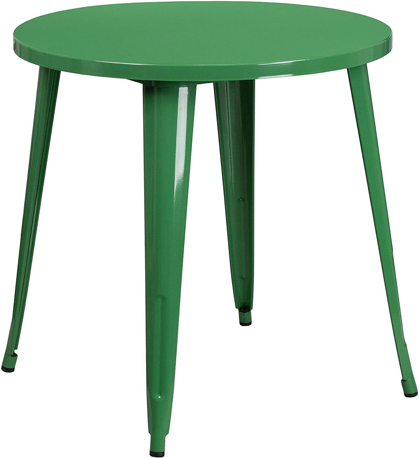 CH-51090-29-GN-GG 30' Round Green Metal Indoor-Outdoor Table | Walmart ...