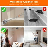 Moclever 2 in 1 Baseboard Cleaner Mop Wall Cleaner Mop, 360° Rotatable ...