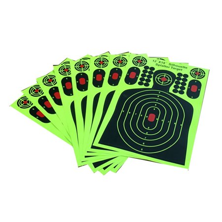 10PCS 12X18inch Shooting Self Adhesive Targets Chest Ring Splash Target ...