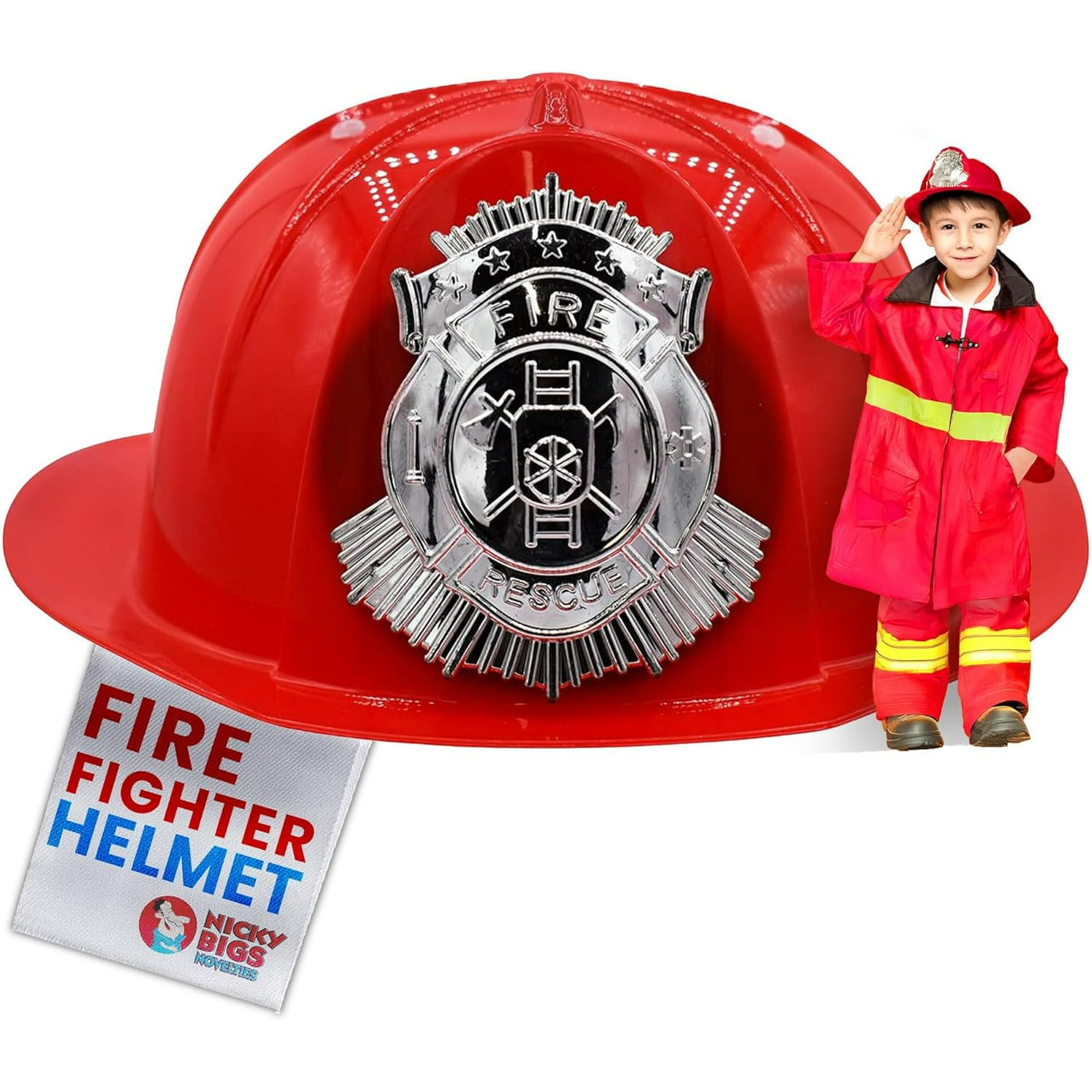 Click here for Ld Seller Child Deluxe Firefighter Helmet Thick Pl... prices