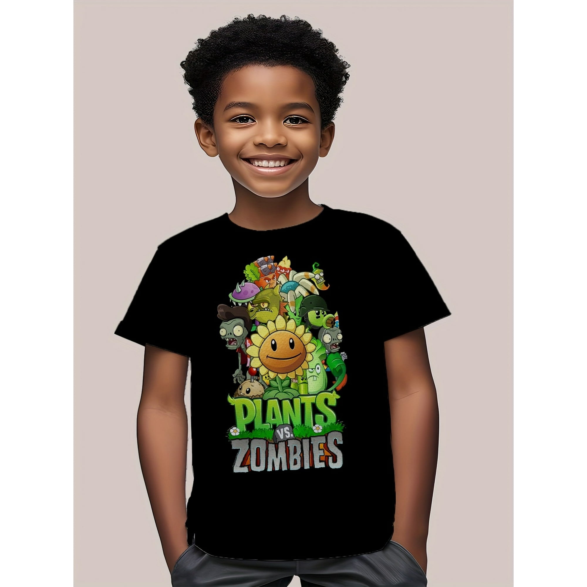 Click here for Generic Kids Plants Vs. Zombies Graphic T-Shirt -... prices