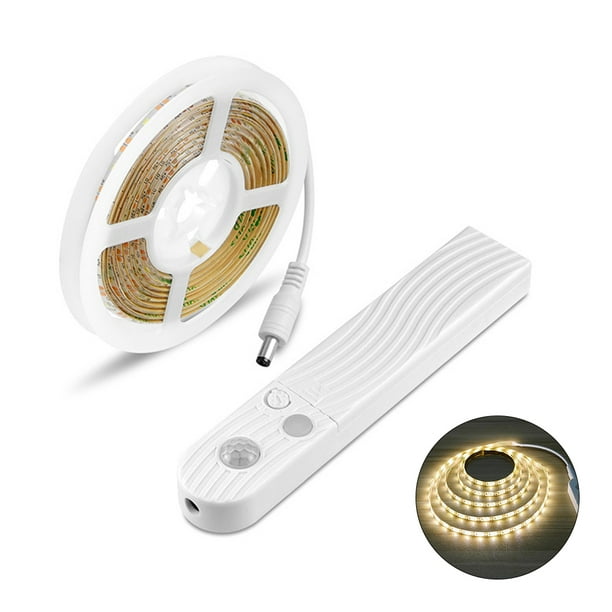 Tira LED inteligente de 2 metros con sensor de movimiento y luz cálida ...