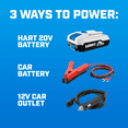 HART 20V 1000-Watt Max Automotive Power Inverter Kit, (1) 2.0Ah Lithium ...