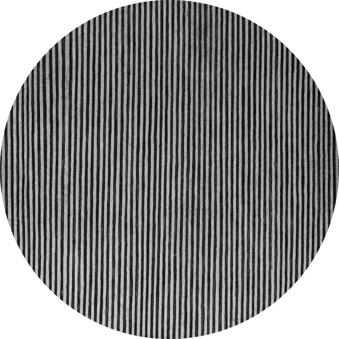 Ahgly Company Indoor Round Abstract Gray Modern Area Rugs, 8' Round ...