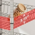 6 Shelves Storage Shelf Wire Closet Bathroom Organizers Metal Pantry ...