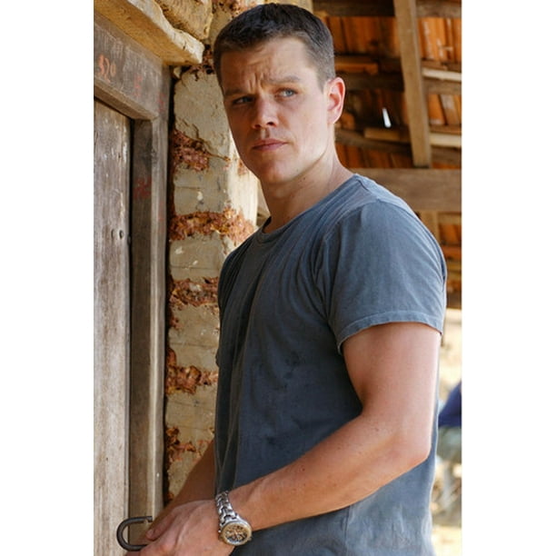 Matt Damon Jason Bourne Identity Portrait In T-Shirt 24x36 Poster ...