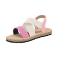 Bkhluea Women Elastic Strap Sandals Open Toe Platform Slip On Shoes ...