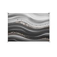 Abstract Fluid Art Sun Shade Sail 8'X10' Retro Black Gradient Oil ...