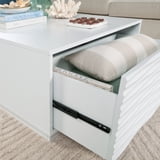 Sauder Morgan Main Contemporary Engineered Wood Coffee Table in White ...