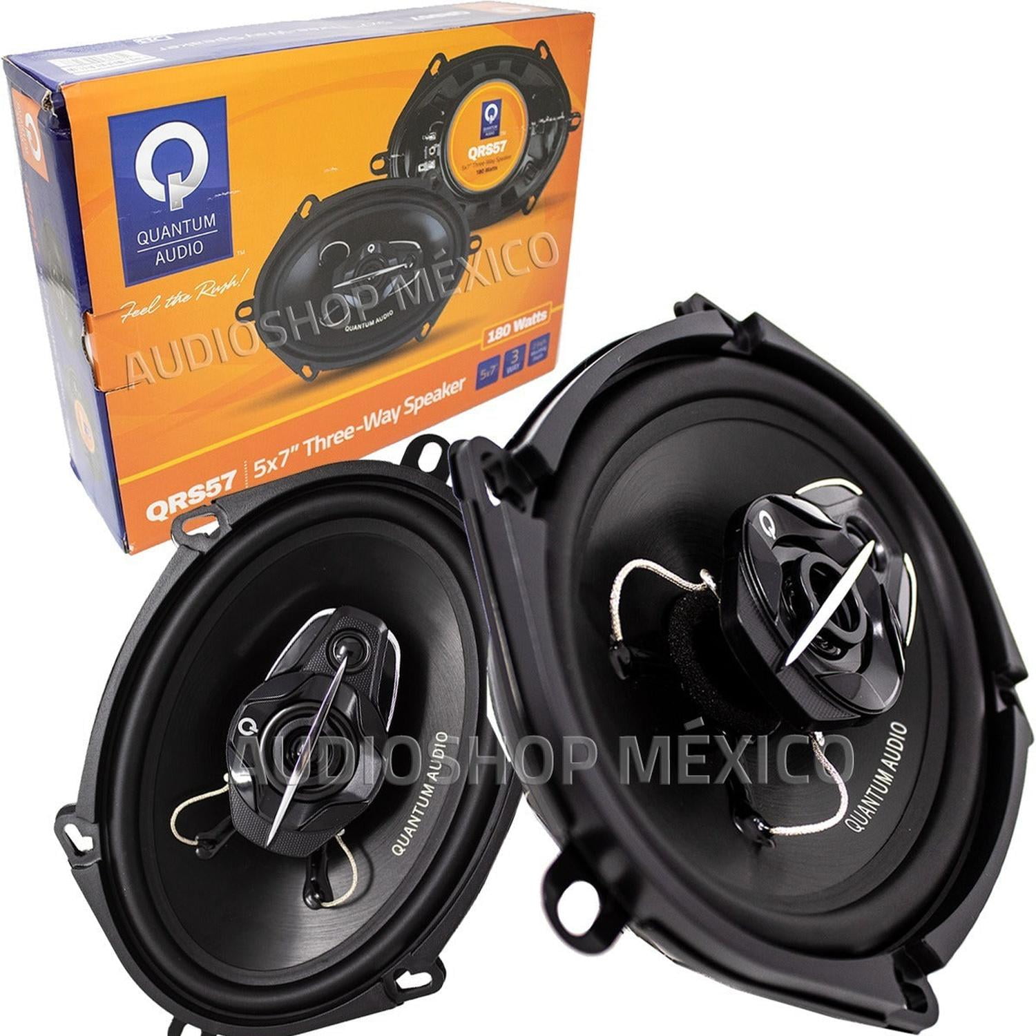 Par De Bocinas Quantum Audio QRS57 180 Watts 5x7 Pulgadas 6x8 Pulgadas 3 Vías Quantum Audio ...