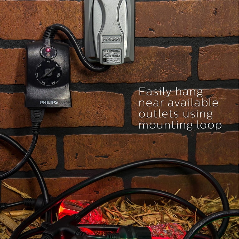 Noma Outdoor Timer Philips Timer Outdoor Stake 6 Grounded Outlets ...