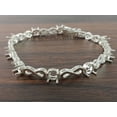 AFGEMSNJEWELLERY5X5mm Round Semi Mount Bracelet , 925 Sterling Silver ...