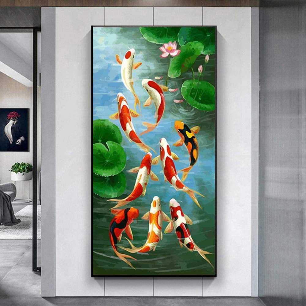 Click here for Laicaiw Koi Fish Wall Art Picture Hd Prints Canvas... prices