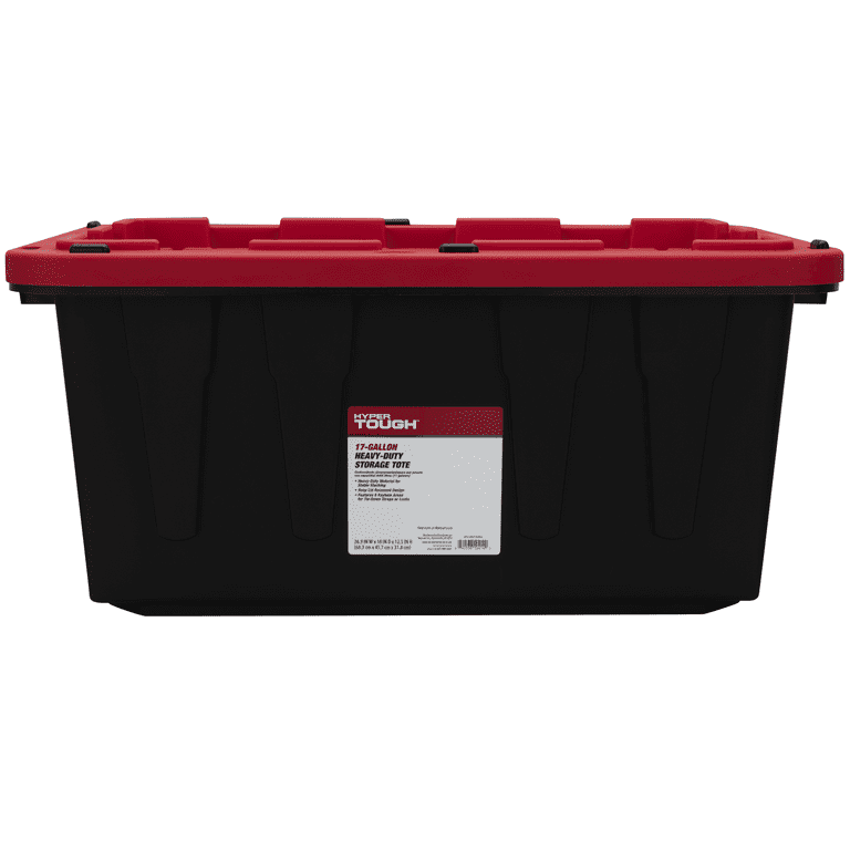 Hyper Tough 50 Gallon Snap Lid Wheeled Plastic Storage, 47% OFF