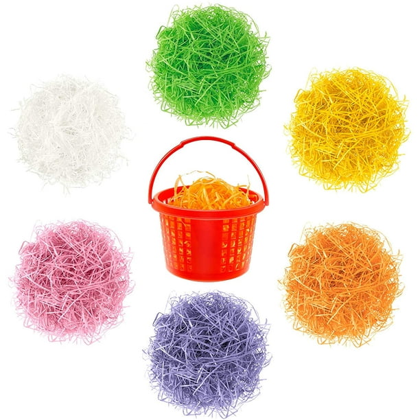 Easter Basket Shred Paper Easter Grass Shredded Paper Multicolor Easter ...