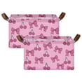 Butterfly Silk Pattern Collapsible Storage Bin Open Home Shelf Basket ...