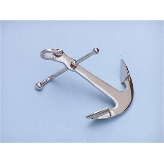 Handcrafted Model Ships MC-1984 Chrome Anchor Paperweight 5 in ...