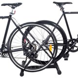 Costway INDOOR FREESTANDING Two Bicycle Bike Stand Racor Garage Floor ...