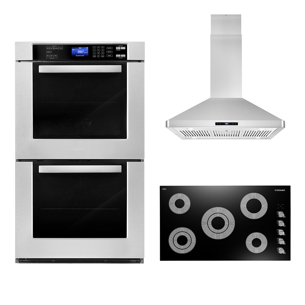 Cosmo 2 Piece Kitchen Appliance Packages with 36" Electric Cooktop & 30 ...