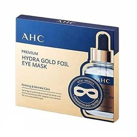 AHC Premium Hydra GOLD Foil Eye Mask 7ml /0.23 fl.oz. (Pack of 5 ...