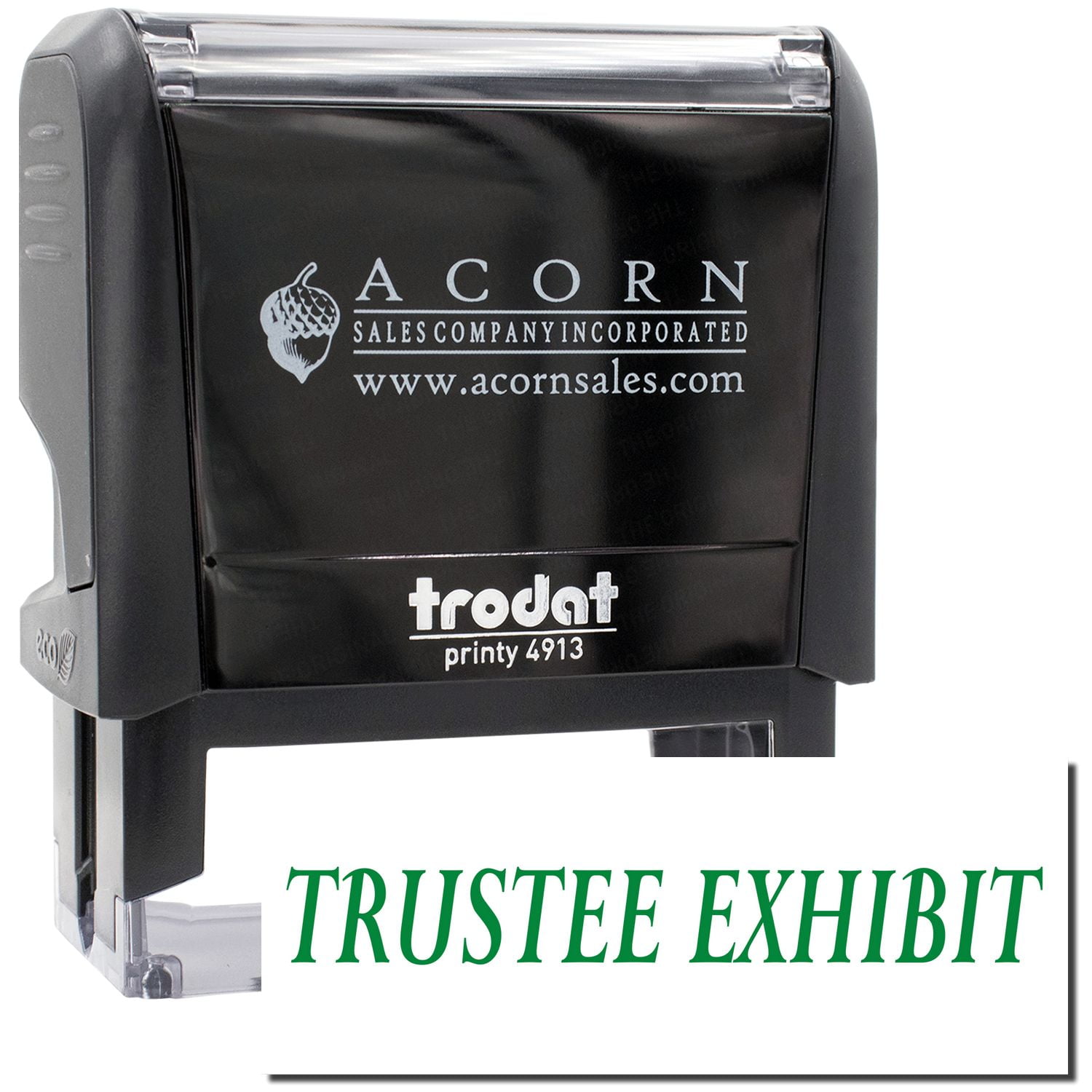 Large Self-Inking Trustee Exhibit Stamp, Trodat Printy 4913, Press and ...