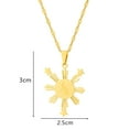 Philippines Map Flag 14K Gold Pendant & Necklaces for Women Men,Country ...