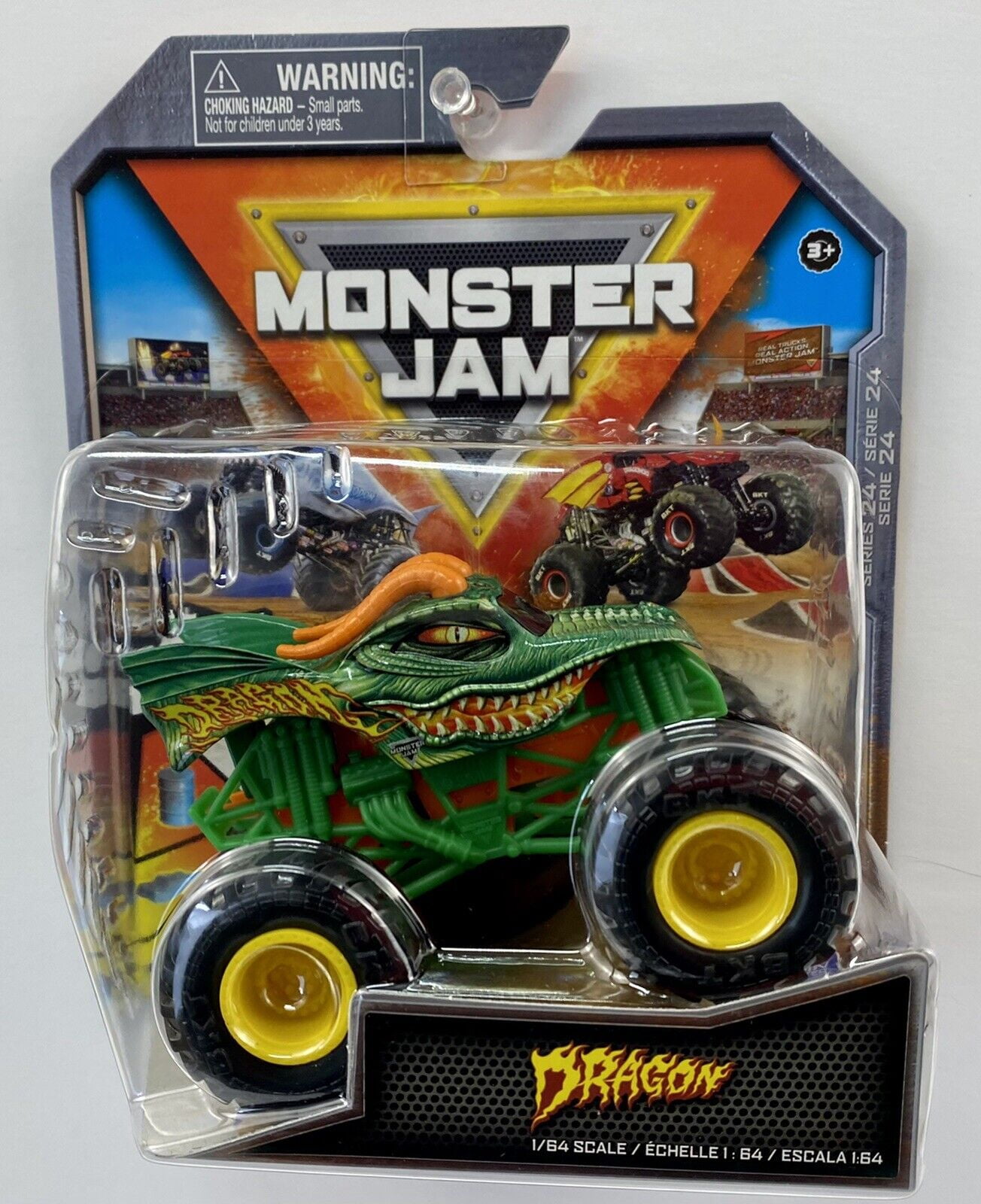Monster Jam Monster Truck DRAGON 1:64 Series 24 + Bonus Ramp - Walmart.com