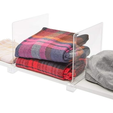 Sorbus Acrylic Adhesive Shelf Divider Organizers, w/Self Adhesive Tape ...