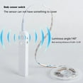 JUNWEN Warm Motion Sensor Led Strip Lights Battery Operated, 13.2ft/6 ...