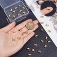 1 Box 50Pcs Brass Beads Long-Lasting Plated Moon Real 18K Gold Plated 8 ...
