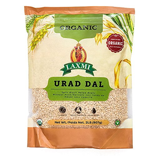Laxmi Organic Urad Dal (Unhusked Black Lentils) - Traditional Indian ...