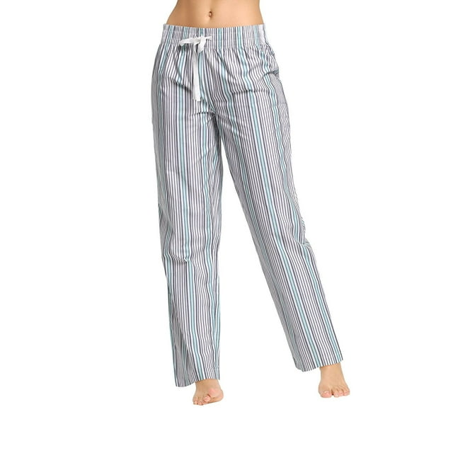 Cyz Womens 100 Cotton Woven Sleep Pajama Pants