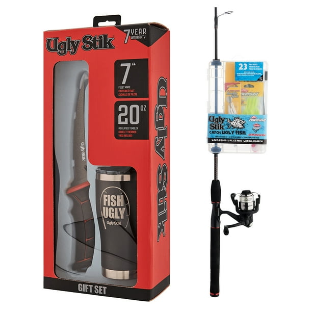 Ugly Stik Catch Ugly Fish Lake/Pond Spinning Rod and Reel Combo, Ugly ...