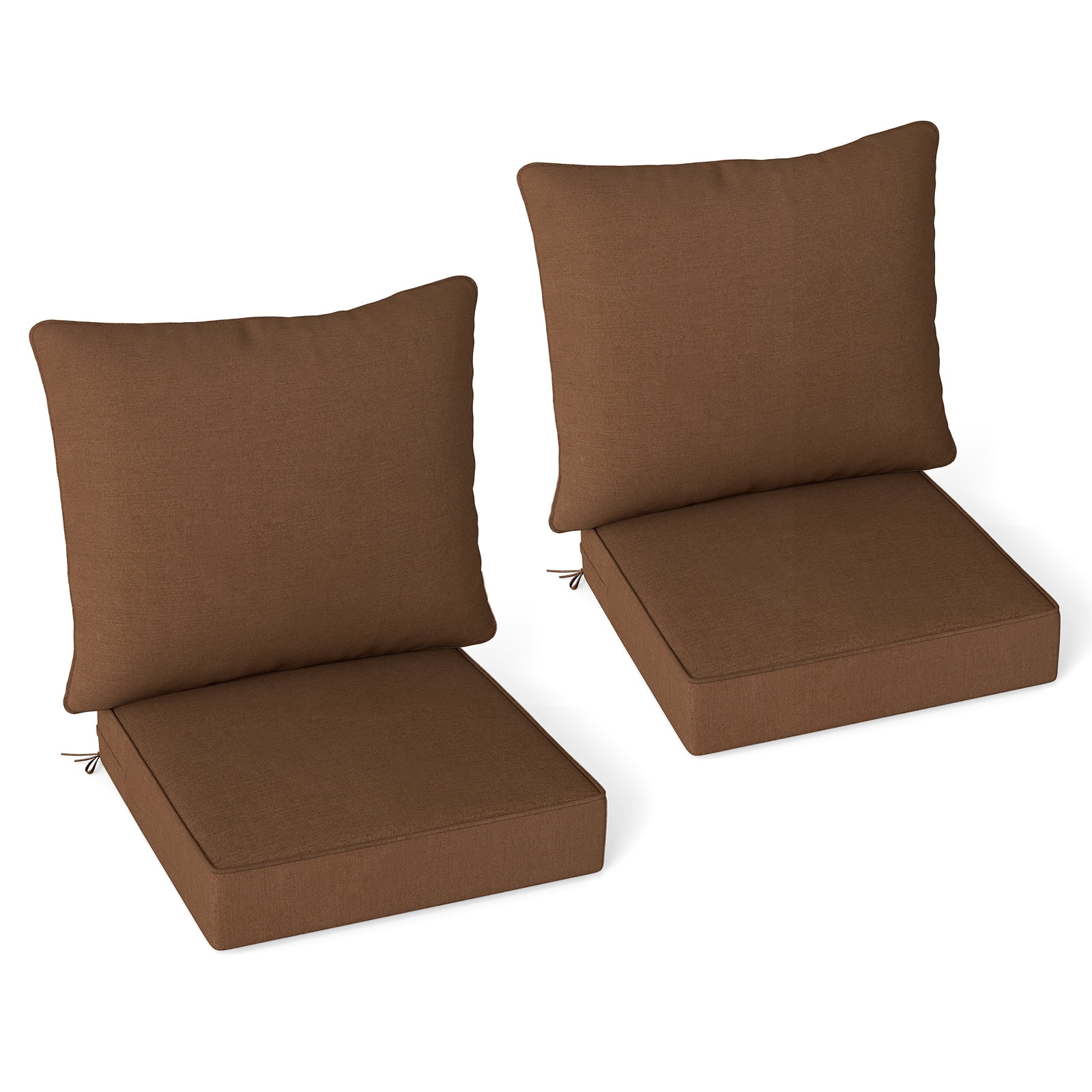 Click here for Gymax 2pcs Deep Seat Chair Cushion Pads Set Indoor... prices