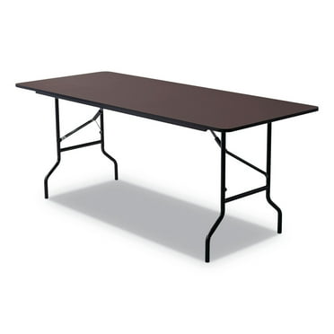 Premium Wood Laminate Folding Table, Rectangular, 60w X 18d X 29h, Gray ...