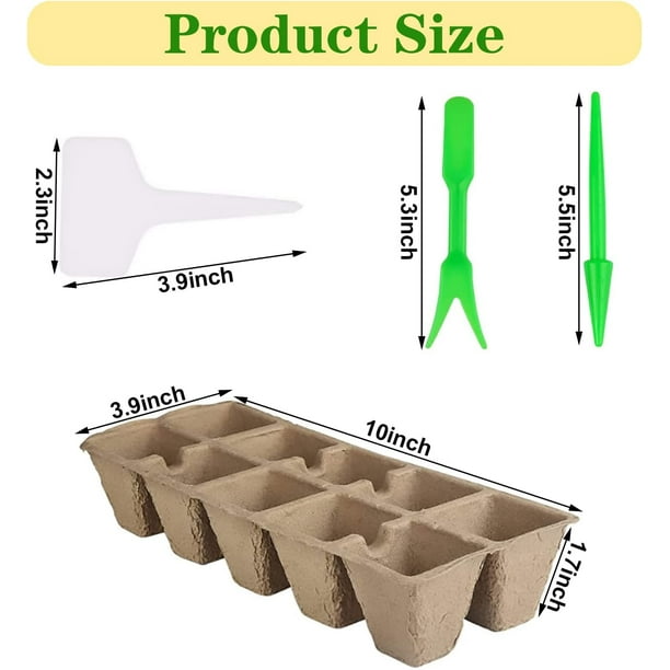 200Cells Plant Germination Tray, Cells Degradable ling and Flower ...