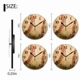 12 Inch Wall Clock Battery Operated Round Clock for Office, Kitchen ...