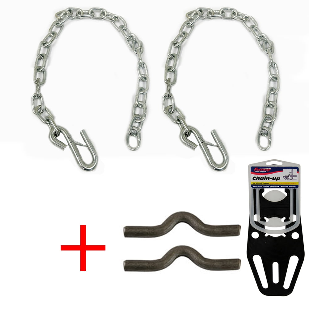 Southwest Wheel 1/4" x 36" S-Hook Trailer Safety Chains & Weld on ...