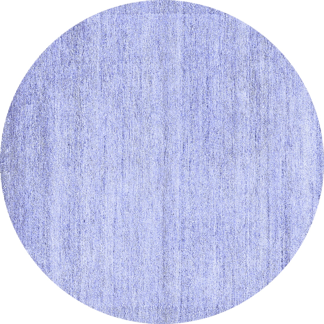 Ahgly Company Indoor Round Solid Blue Modern Area Rugs, 7' Round ...