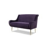Sandy Wilson Home Corina Settee, Purple - Walmart.com