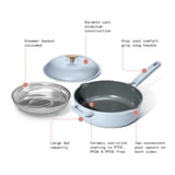 Beautiful All-in-One 4 QT Hero Pan with Steam Insert, 3 Pc Set ...