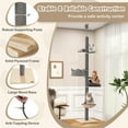 Pefilos 93"-107" Adjustable Height Floor to Ceiling Cat Tree Tower with ...